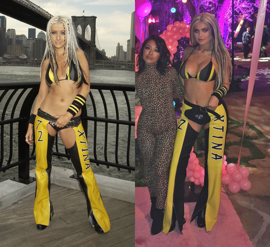 Kylie Jenner Wears Xtina Outfit at Christina Aguilera s Birthday Party
