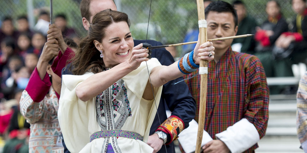 Kate Middleton Played Archery in Heels on the Royal Tour of Bhutan ...