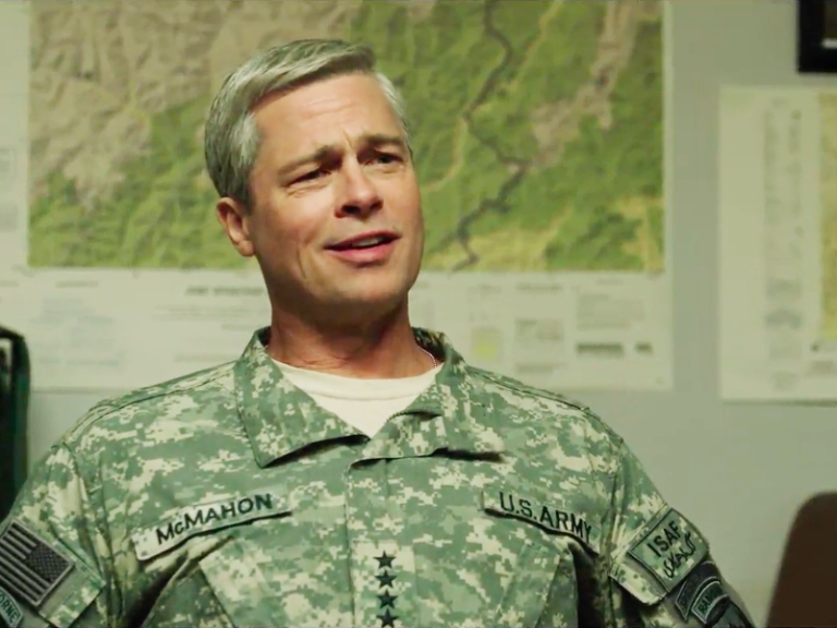 War Brad Pitt Military Brad Pitt Meets U.S. Soldiers At Military Camp