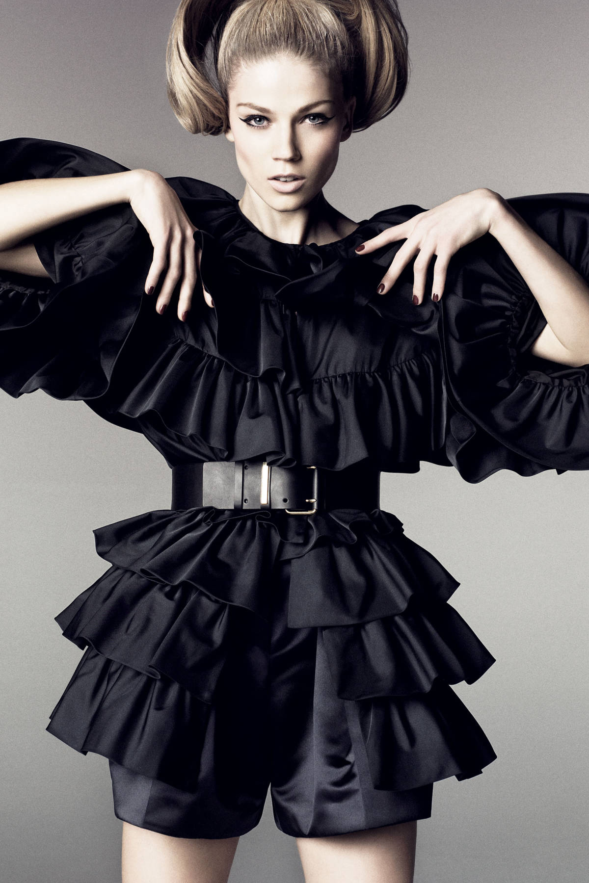 Black and Ruffle Clothes Spring 2014 - Ruffle Trend Spring 2014